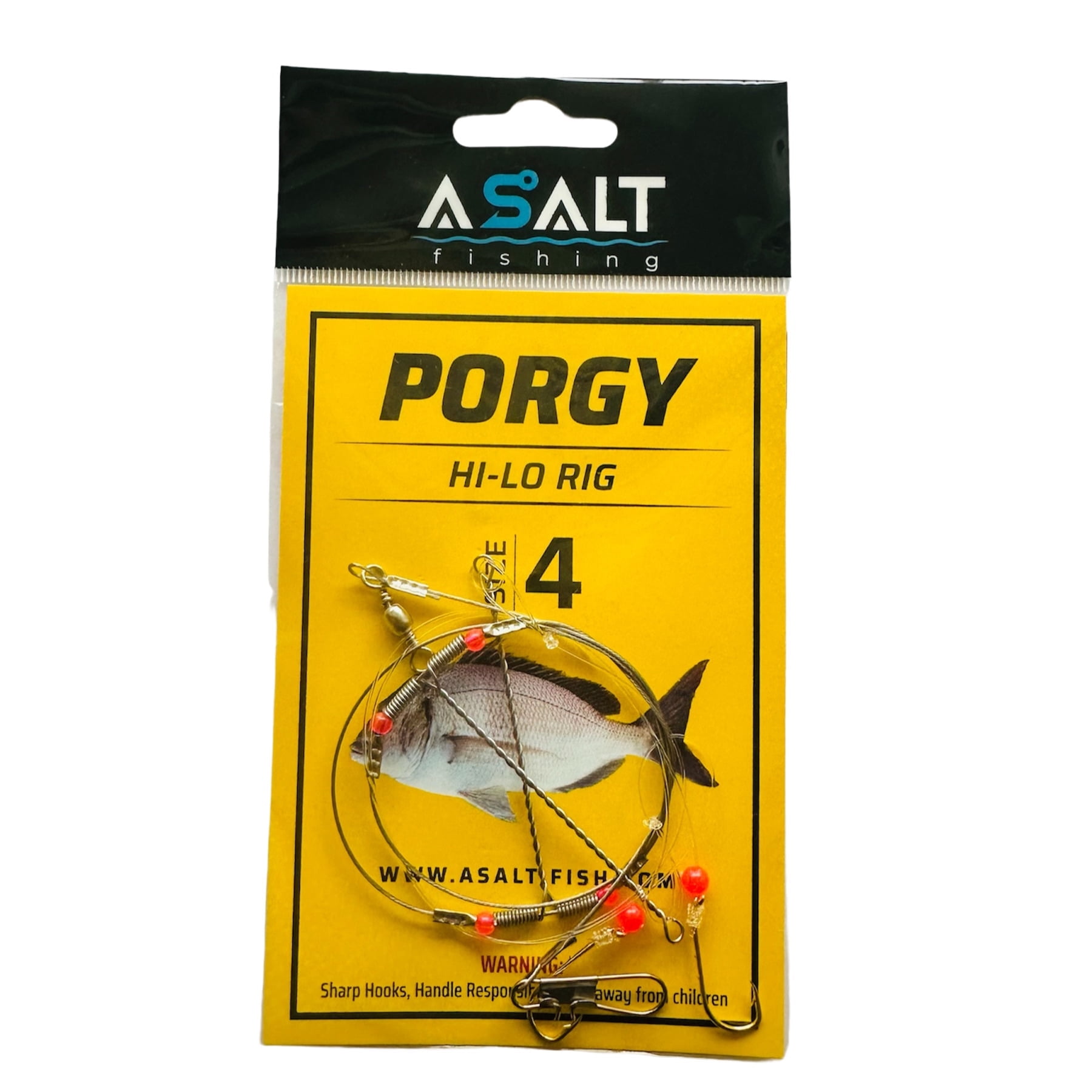 Asalt Fishing Porgy Hi-Lo Wire Fishing Rigs Size 1 - Walmart.com