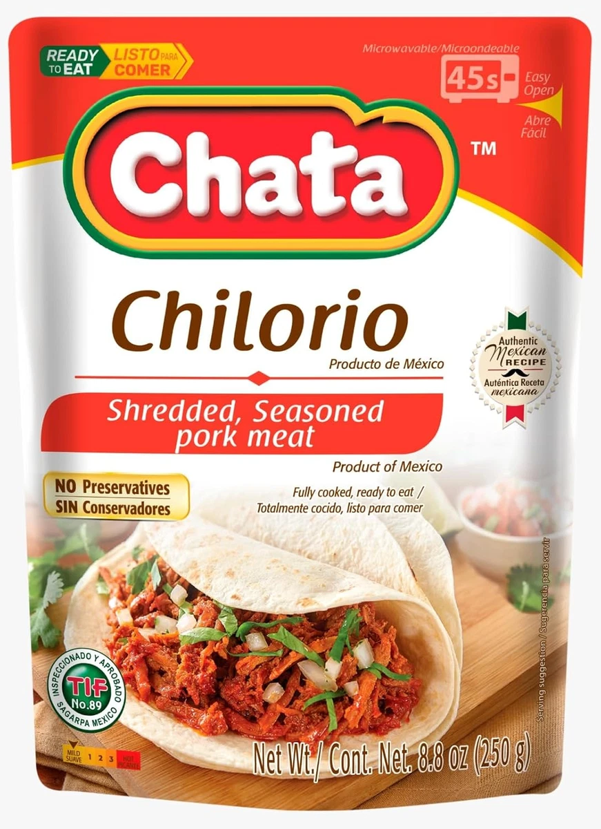Pork Chilorio Pouch | Shredded, Seasoned Pork Meat | Ready-To-Eat | No ...