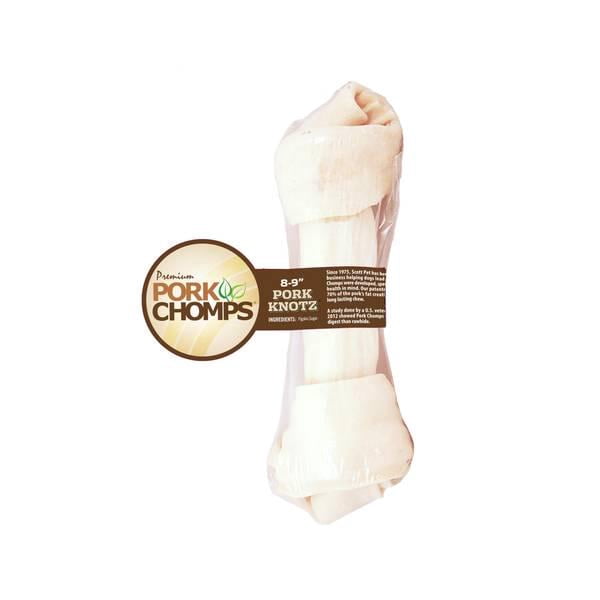 Pork Chomps 8 Baked Pork Skin Knot Dog Chew - Walmart.com
