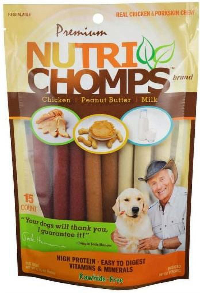 Pork Chomps Premium Nutri Chomps Assorted Flavor Twist - MIni [Dog ...