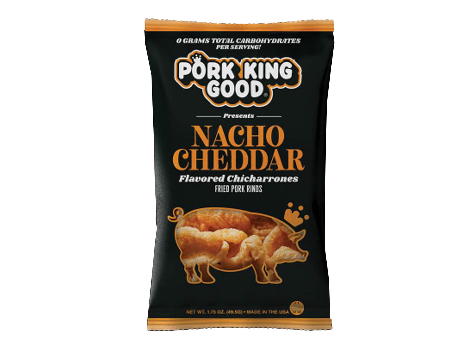 Pork King Good Nacho Cheddar Pork Rinds (Chicharrones) Keto Friendly ...