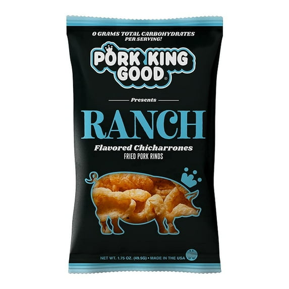 Pork King Good Ranch MFF30 Pork Rinds (Chicharrones) (4 Pack) Keto ...