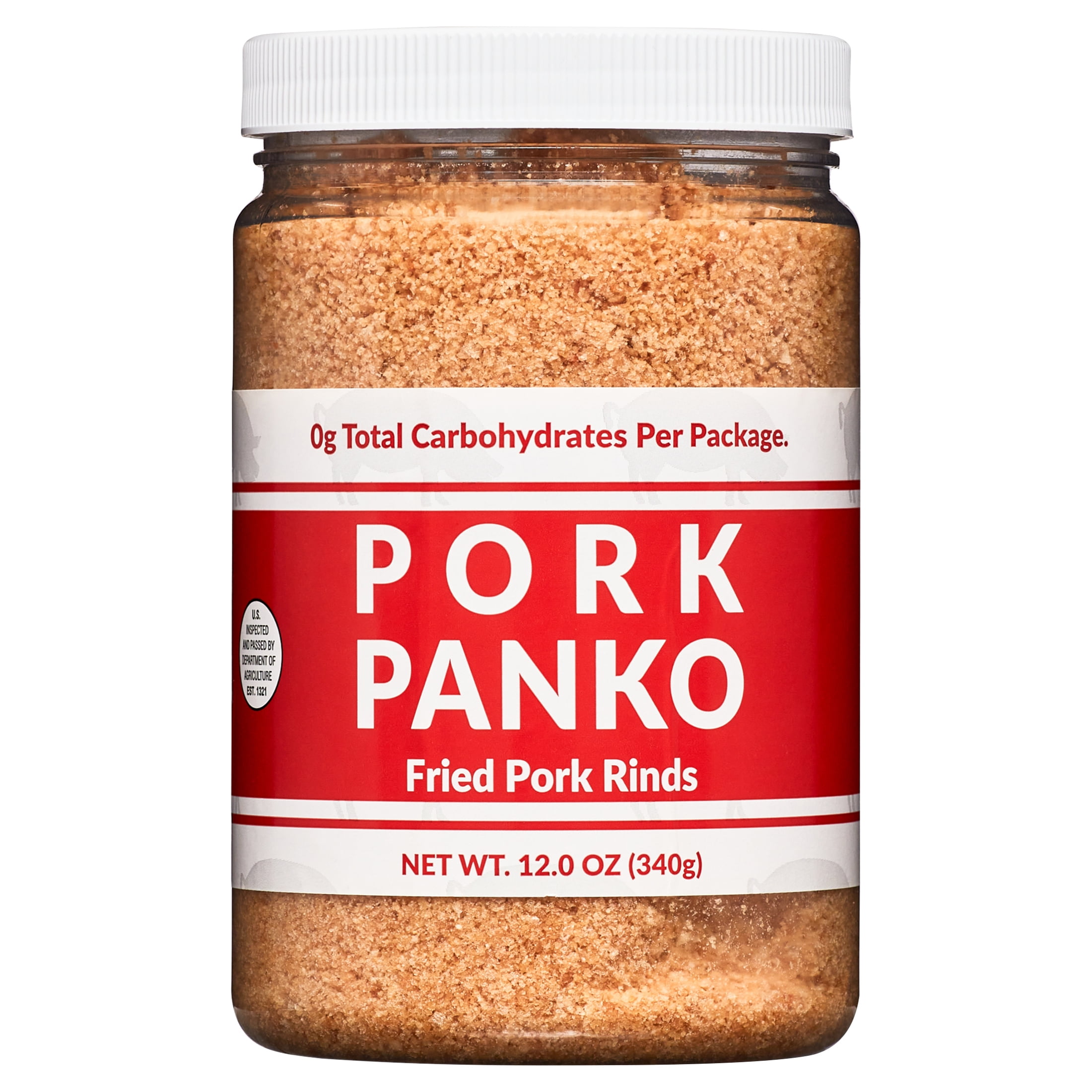Pork Panko (12oz Jar) - 0 Carb Pork Rind Crumbs - Keto and Paleo ...
