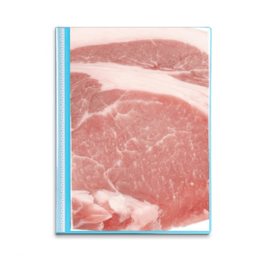 Pork Raw Meat Food Texture Book Sheet Protectors Portfolio Binder ...