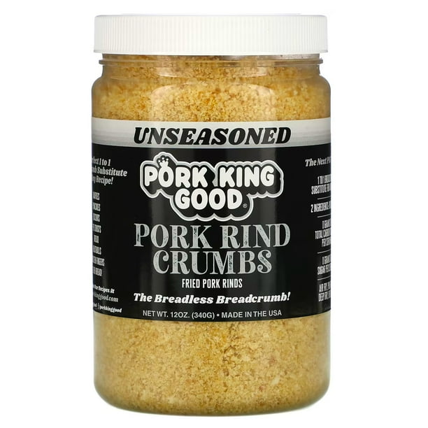 Pork Rind Crumbs, Unseasoned, 12 oz (340 g) - Walmart Business Supplies