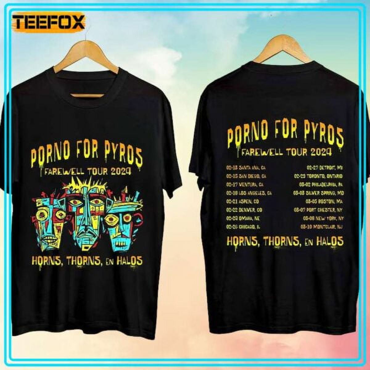 Porno for Pyros Farewell Tour 2024 Concert T-Shirt - Walmart.com