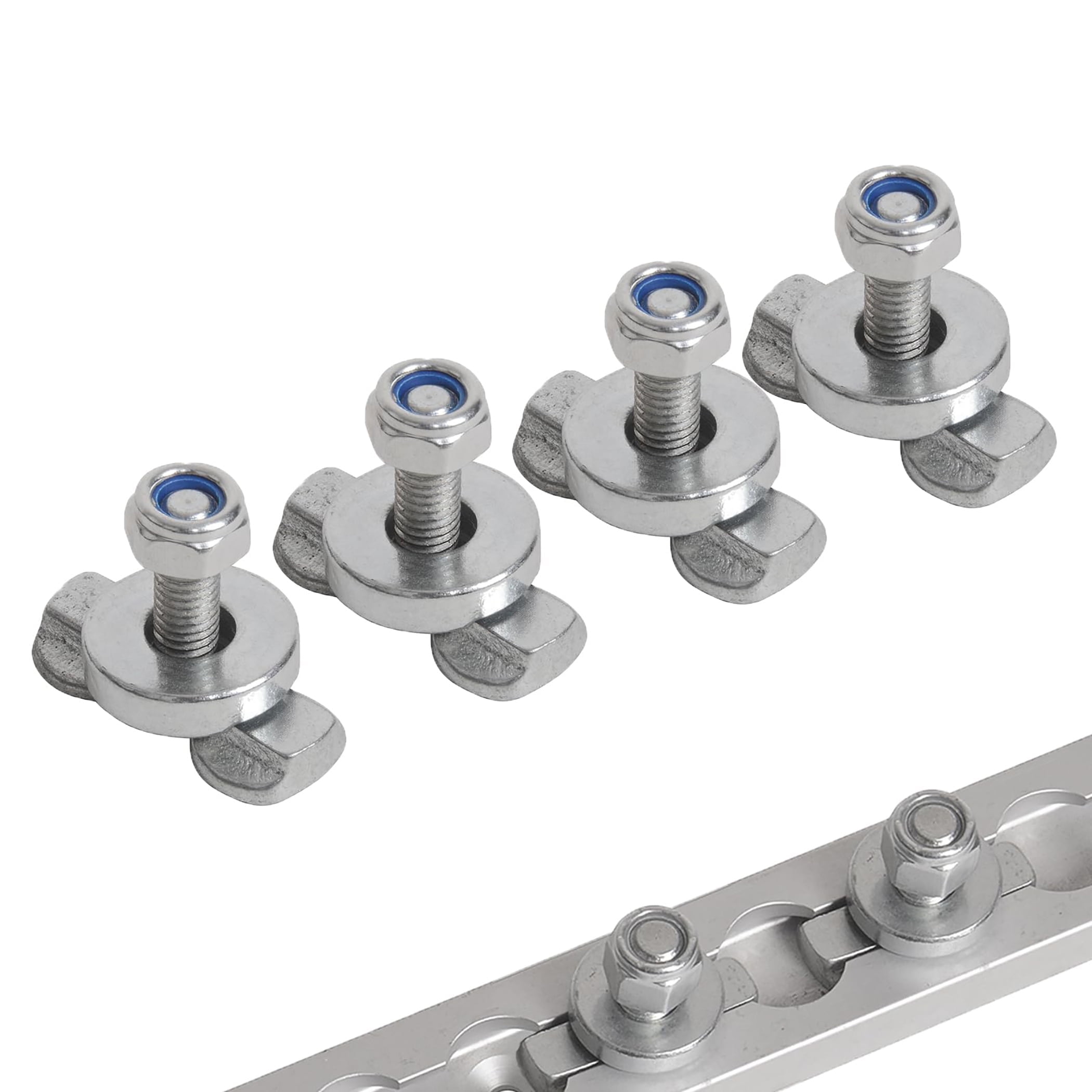 Porotmotor L Track Double Lug Threaded Stud Nut Fitting M8 4PCS ...
