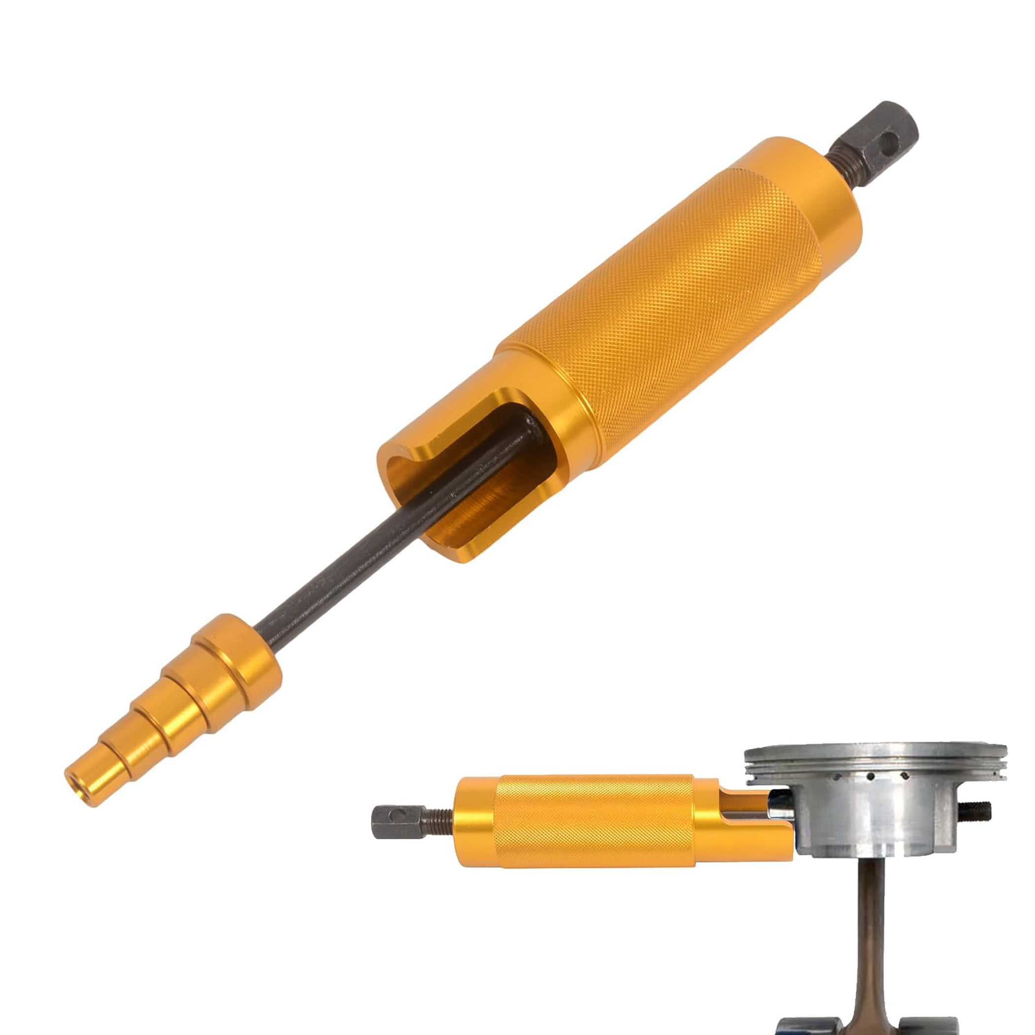 Porotmotor Motorcycle Piston Pin Puller for Partial Skirted Piston Wrist Pin Puller for Piston 5 ...