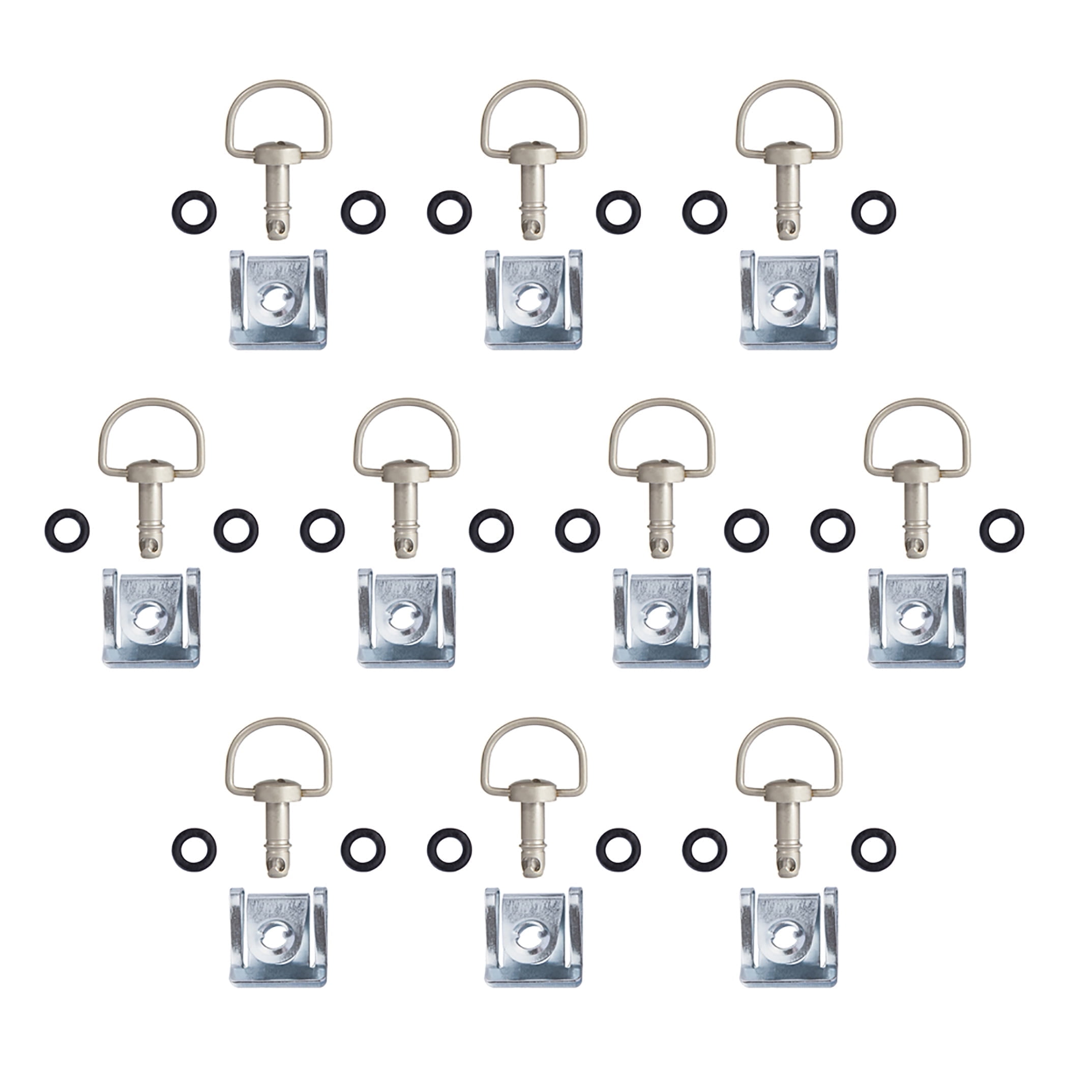 Porotmotor 10PCS Motorcycle Race Fasteners Quick Release D-Ring 1/4 ...