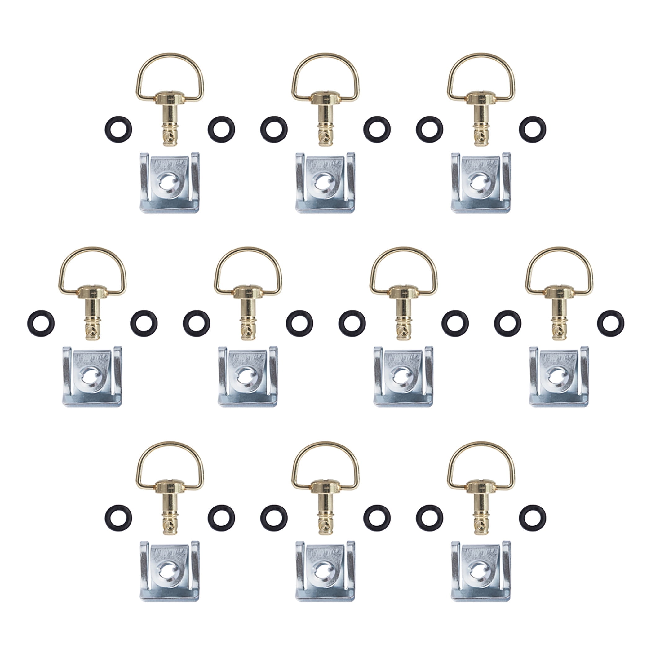 Porotmotor 10PCS Motorcycle Race Fasteners Quick Release D-Ring 1/4 ...