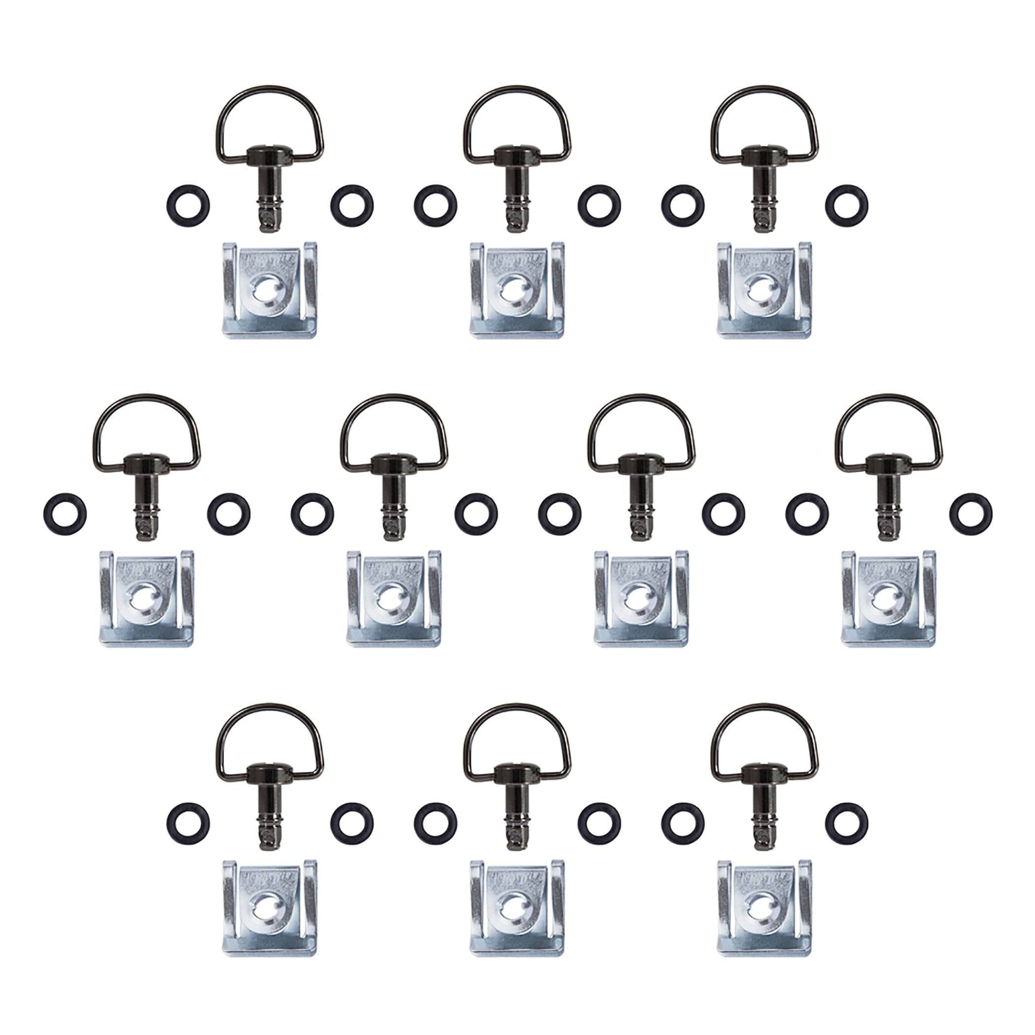 Porotmotor 10PCS Motorcycle Race Fasteners Quick Release D-Ring 1/4 ...
