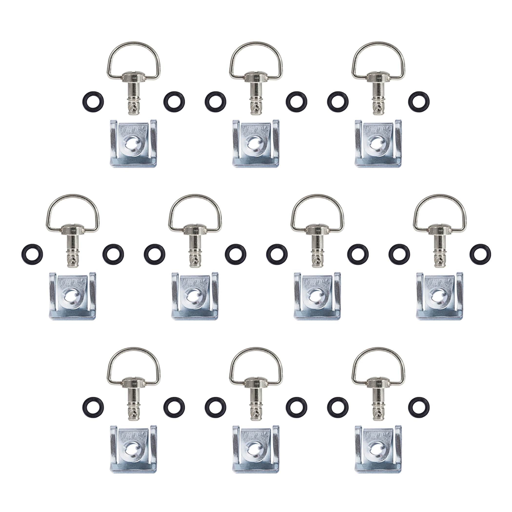 Porotmotor 10PCS Motorcycle Race Fasteners Quick Release D-Ring 1/4 ...