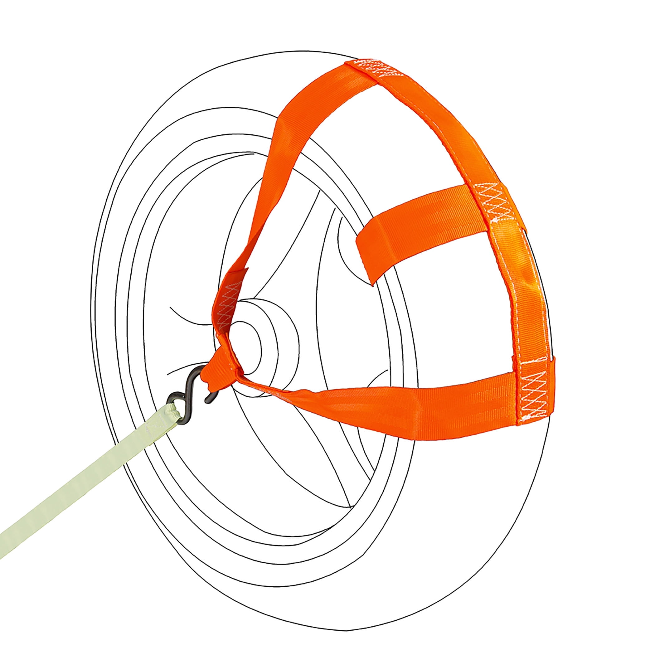 Porotmotor Motorcycle Rear Wheel Tie Down Strap, Universal Rear Wheel ...