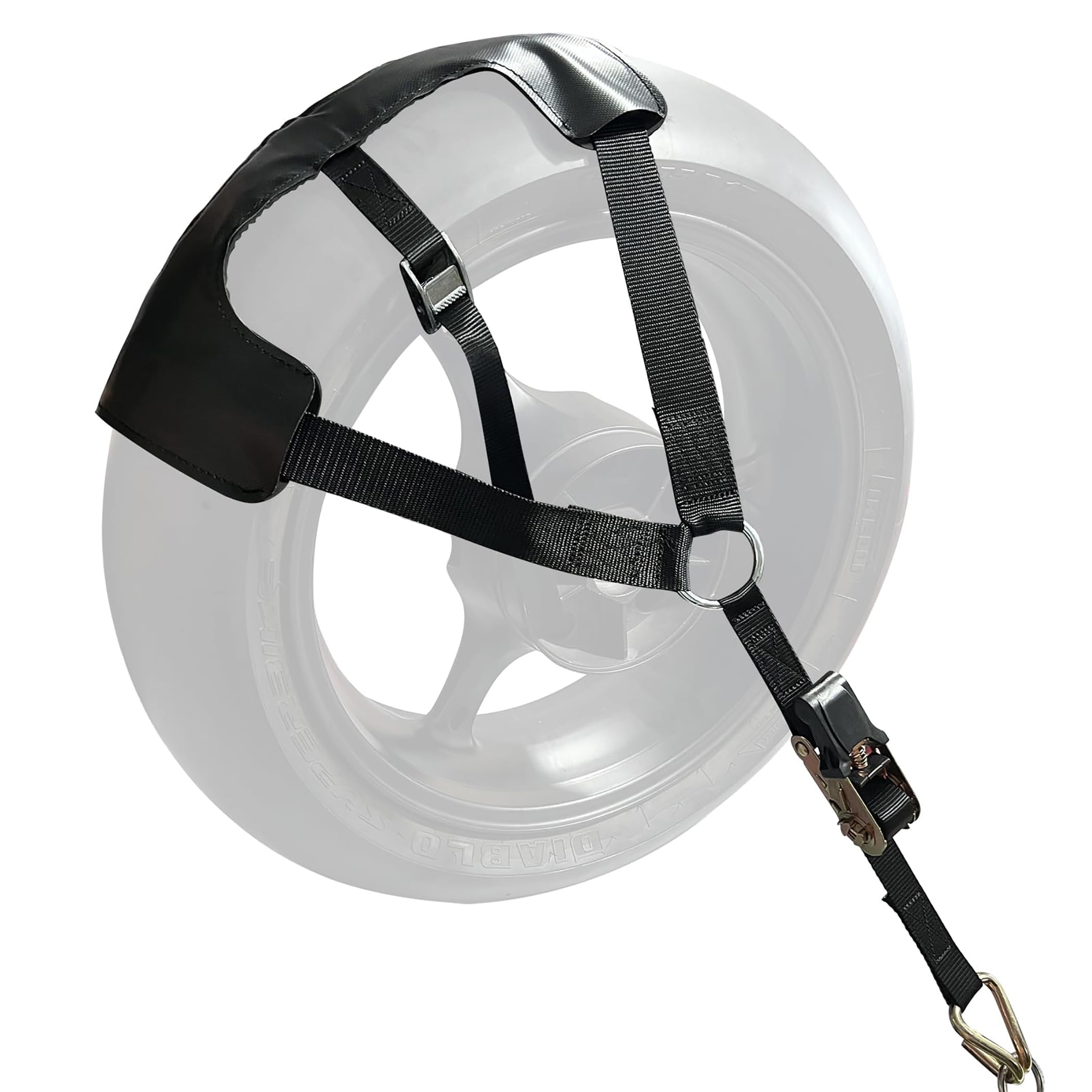 Porotmotor Motorcycle Rear Wheel Tie Down Strap with Ratchets Non-slip ...