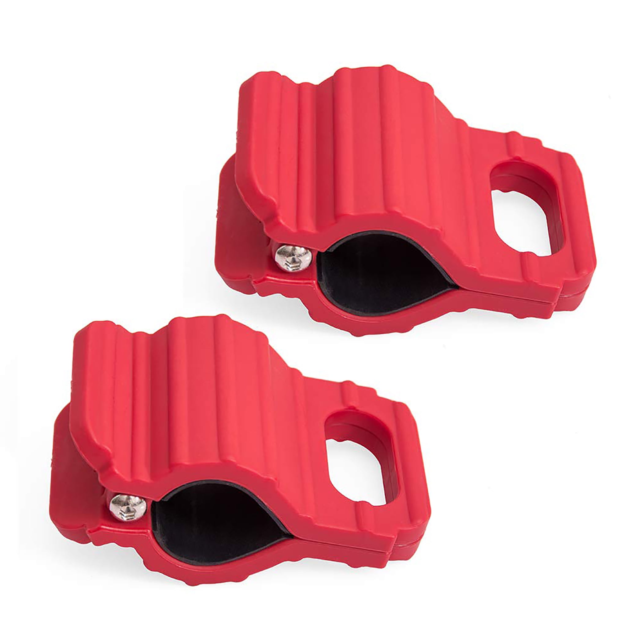 Porotmotor Motorcycle Tie-Down Clamps Handle Bar Clips Hand Protectors ...