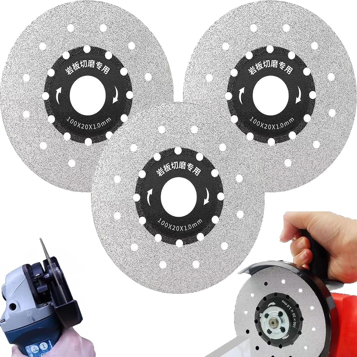 Porous Widened Cutting Blade for Stone Ceramic, 4 in Ceramic Tile and ...