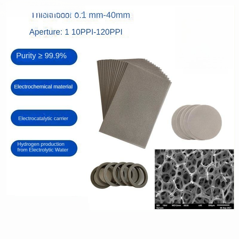 Porous foam nickel mesh supercapacitor button electrode ...