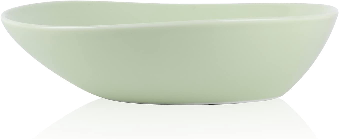 Porposed value Delilah 8-inch Bowl 6-Piece Dish Set, Porcelain, Lime ...