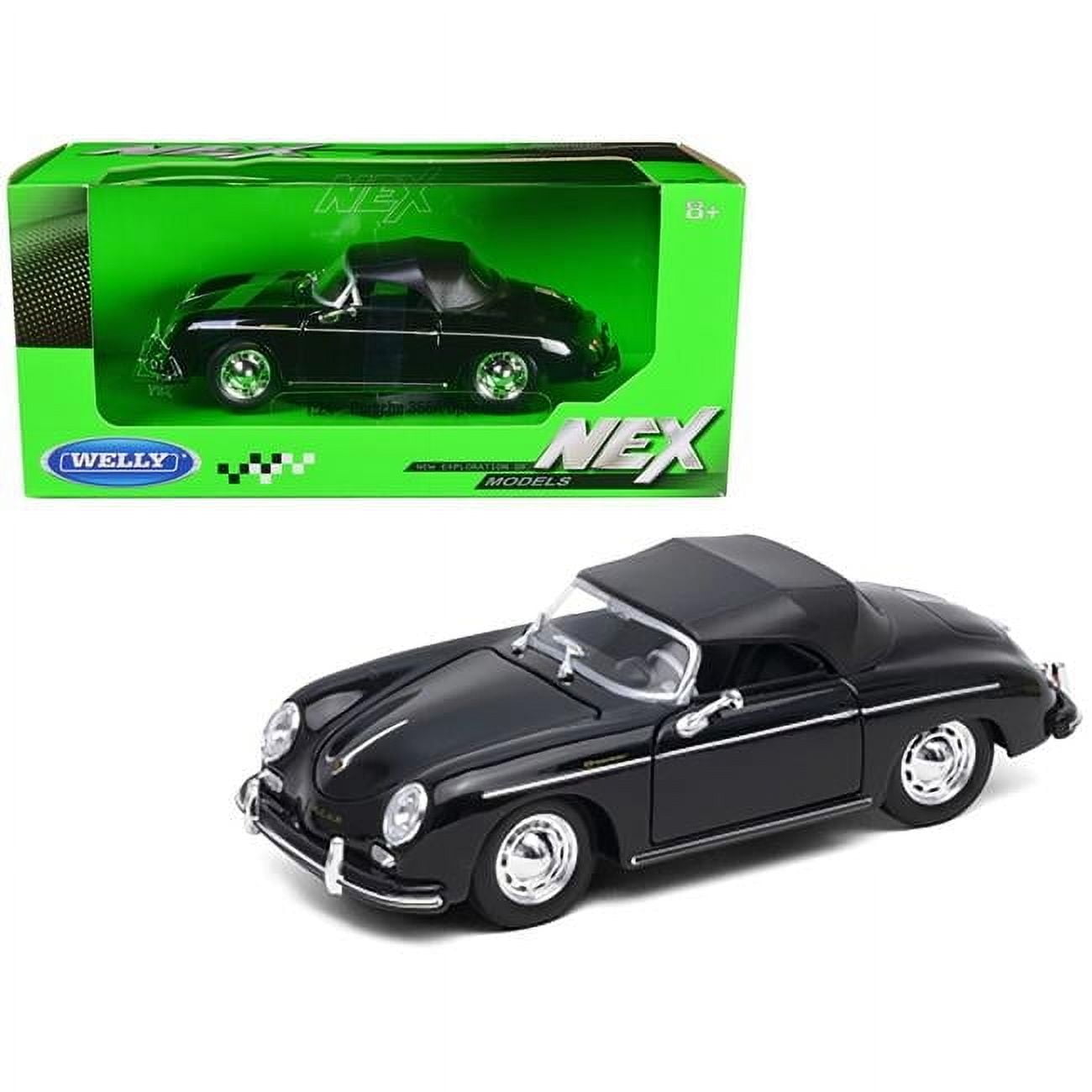 Welly 24106H-W-BK Porsche 356A Speedster Soft Top Nex Models Series 1 ...
