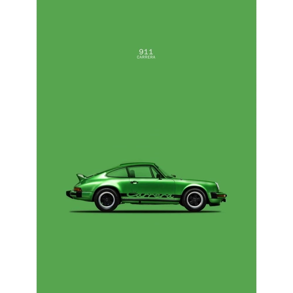 Porsche 911 Carrera Green Poster Print by Mark Rogan RGN113113 ...