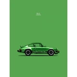 Porsche 911 Carrera Green Poster Print by Mark Rogan RGN113113 ...