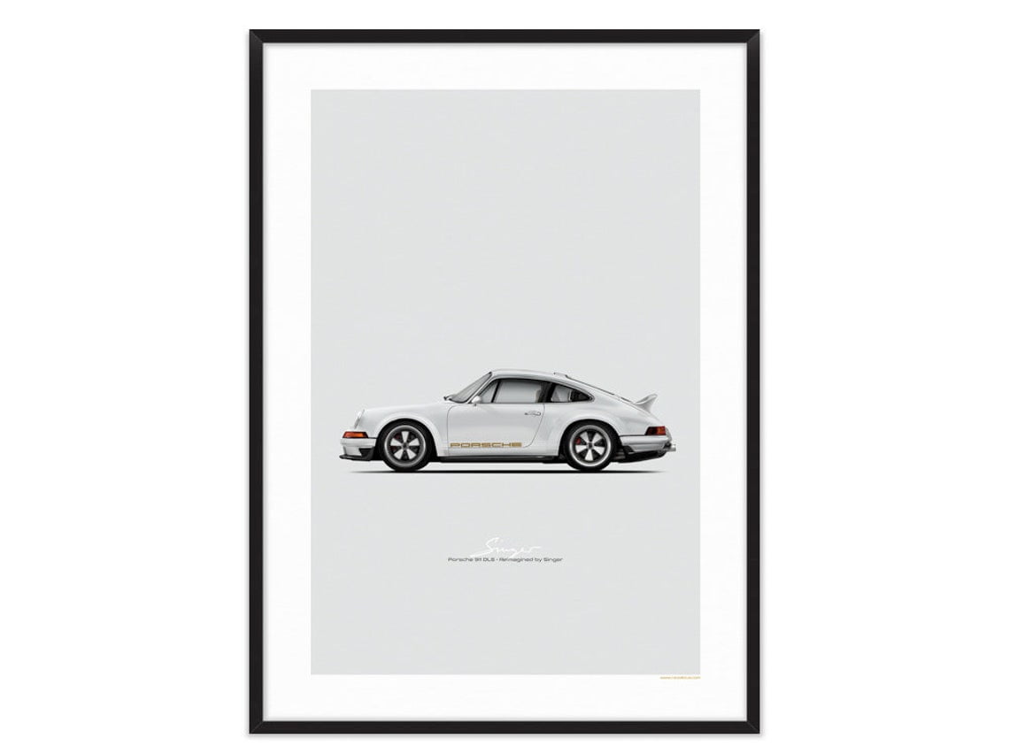 Porsche 911 DLS Reimagined by Singer and Williams - car poster ...