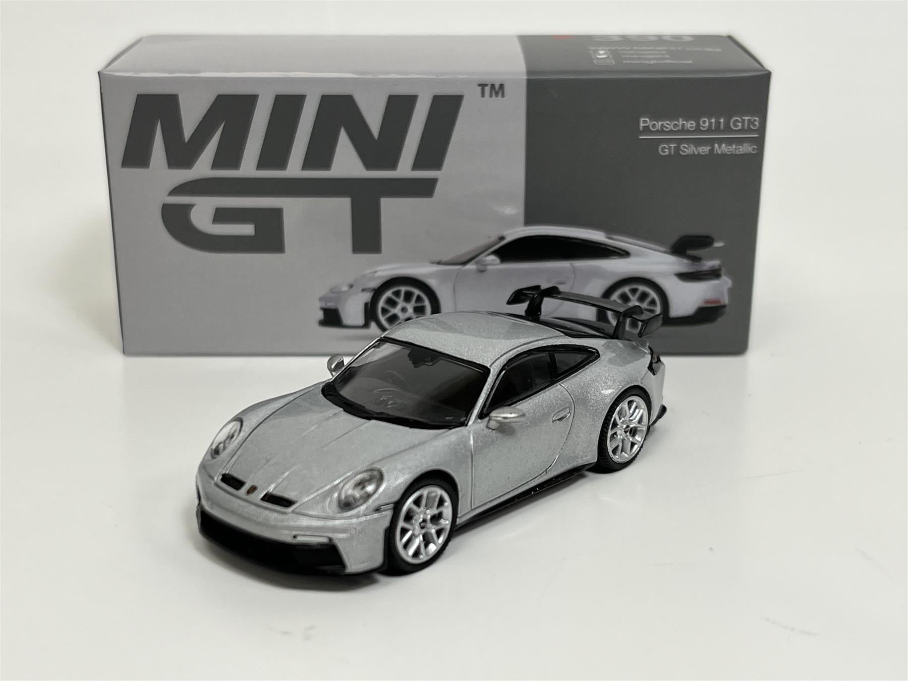 Porsche 911 GT3 GT Silver Metallic RHD 1:64 Scale Mini GT MGT00390R ...