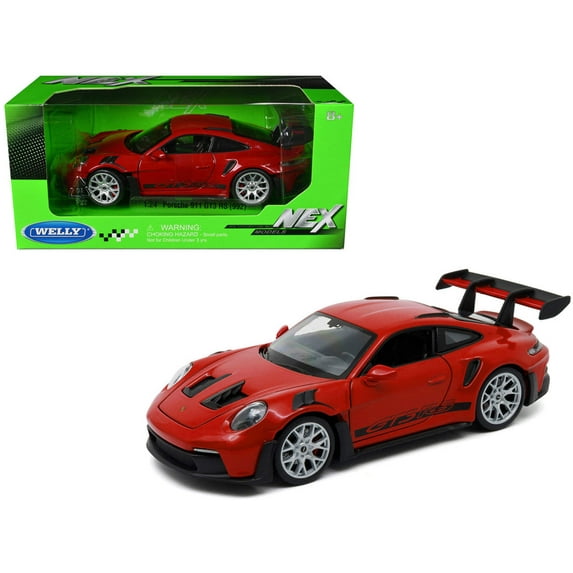 Porsche 911 GT3 RS (992) Red "NEX Models" Series 1/24 Diecast Model Car by Welly - Walmart.com