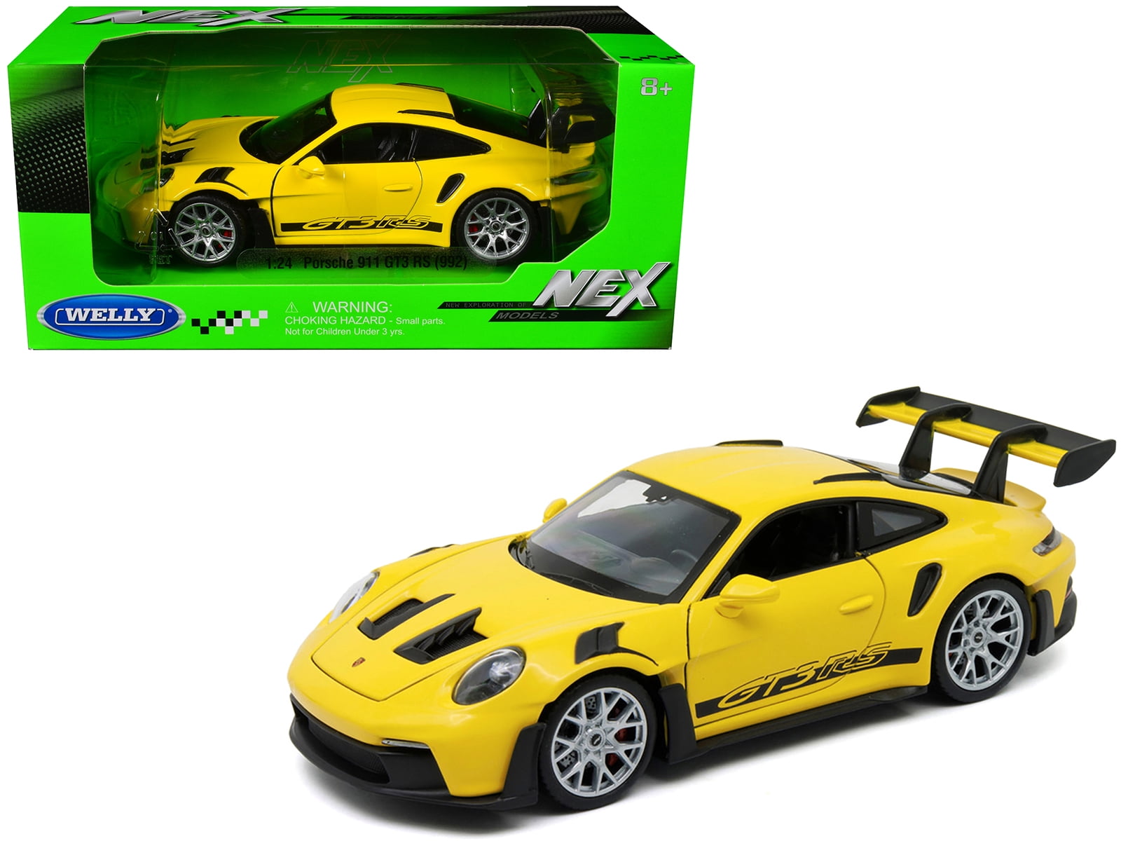 Porsche 911 GT3 RS (992) Yellow "NEX Models" Series 1/24 Diecast Model ...