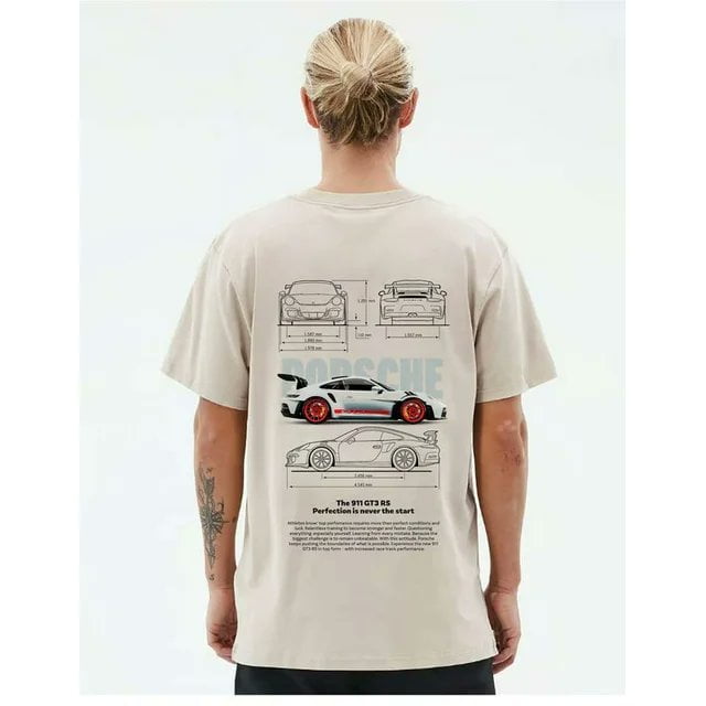 Porsche 911 GT3 RS Aesthetic T-Shirt | Car Enthusiast Racing Graphic ...