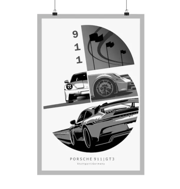Porsche 911, Posters Fathers Day , Birthday Gift, Wall Decor, Carrera ...