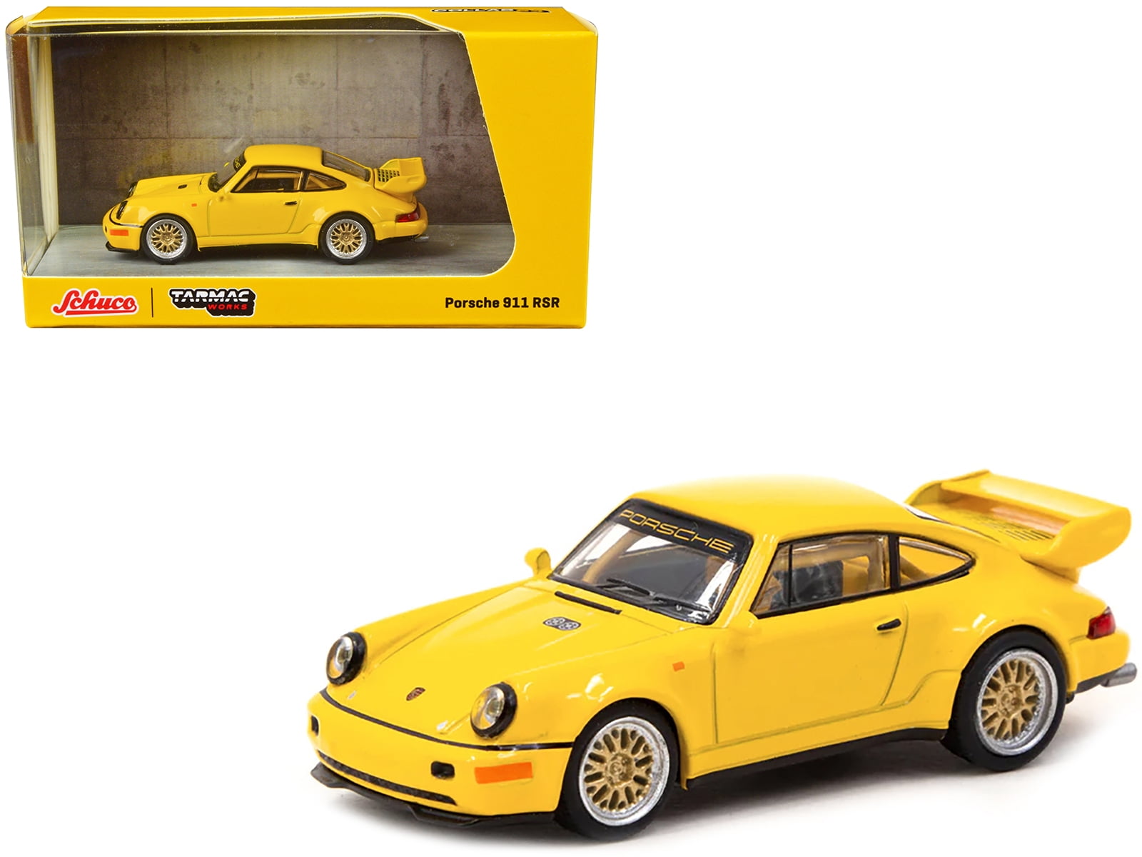 Porsche 911 RSR Yellow "Collab64" Series 1/64 Diecast Model Car by ...