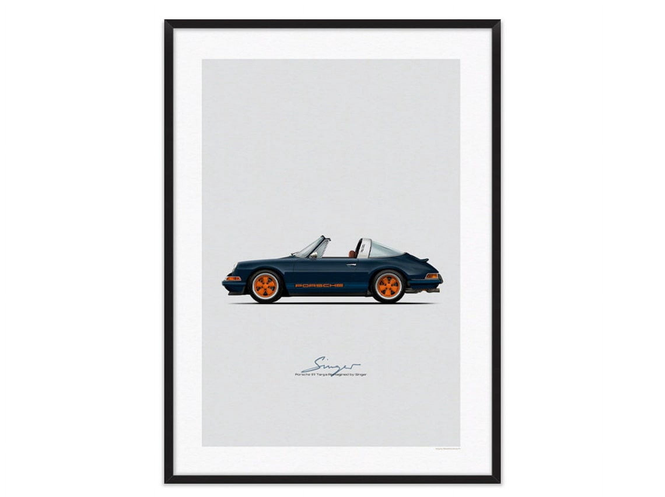 Porsche 911 Targa Reimagined by Singer - car poster - Walmart.com