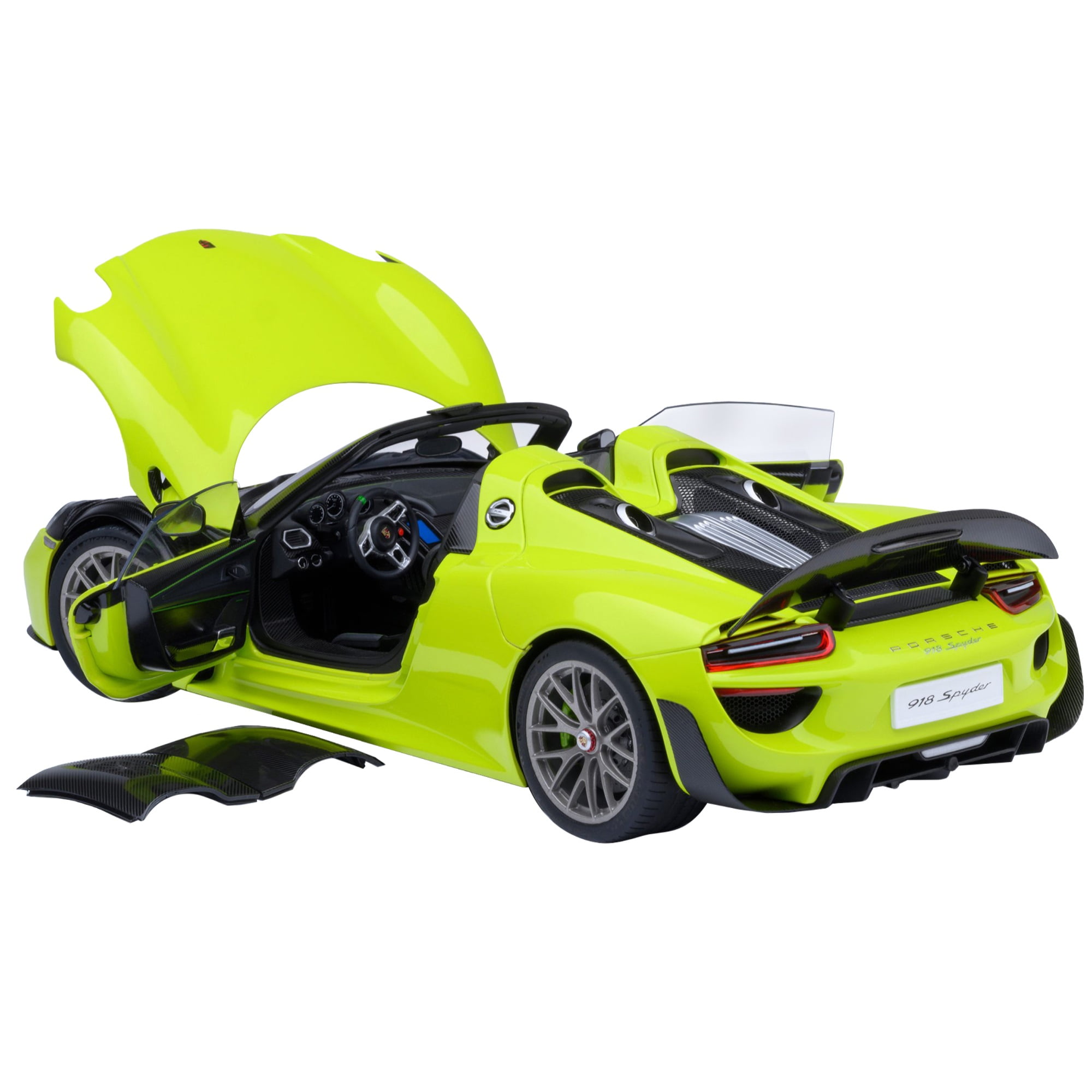 Autoart 77921 Porsche 918 Spyder Weis Sach Package Acid Green 1 by 18 ...