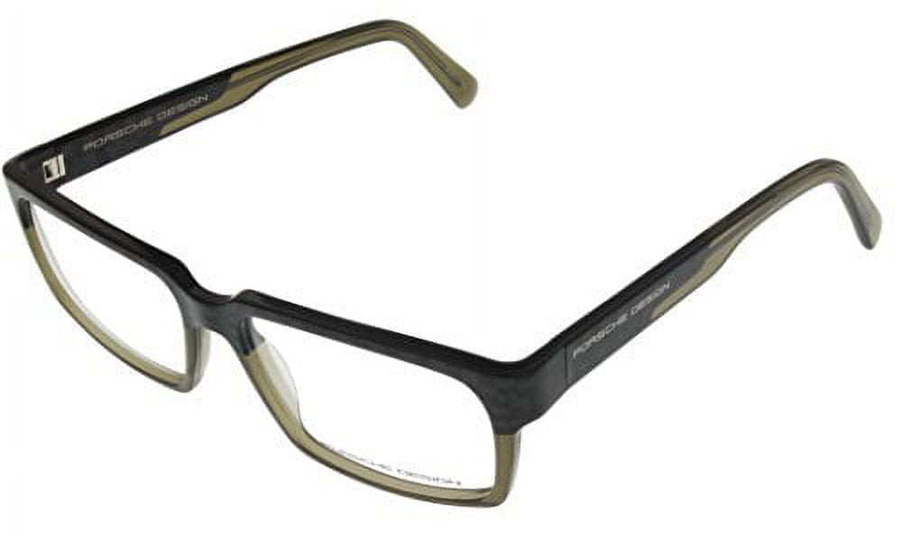 Porsche Design Eye Wear Frame Men Black Khaki Rectangular P8191B ...