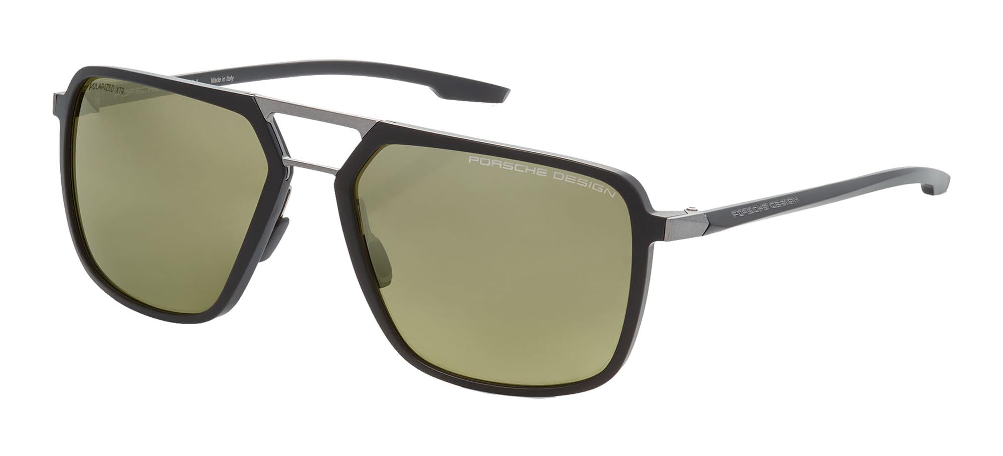 Porsche Design - P'8934, Geometric acetate/metal men BLACK/DARK GREEN ...