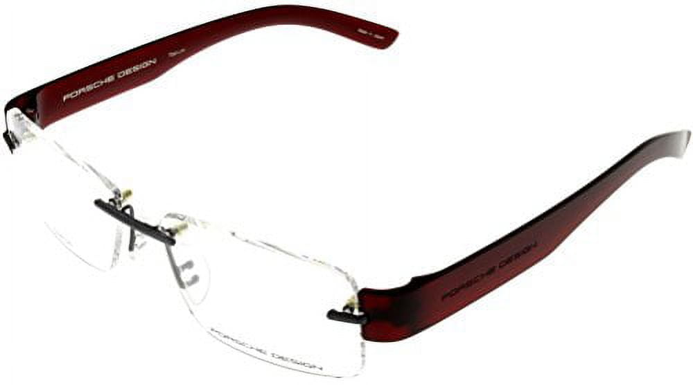 Porsche Design Rimless Eyewear Frame Titanium Burgundy Men P8206 D 53 ...