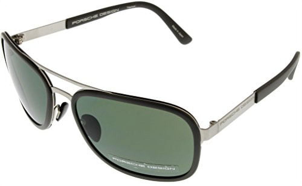Porsche Design Sunglasses Aviator Titanium Grey Silver Unisex P8553 D ...