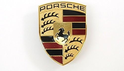 Porsche Front Hood Emblem with Mounting Base Plate Emblem Badge Boxster ...