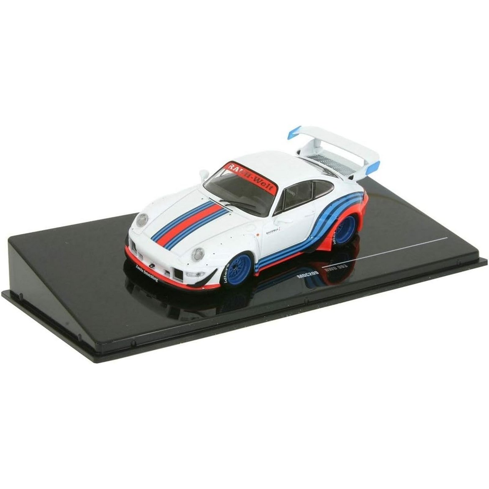Porsche RWB 993 (Martini Livery) Car [1:43 scale in White/Blue/Red ...