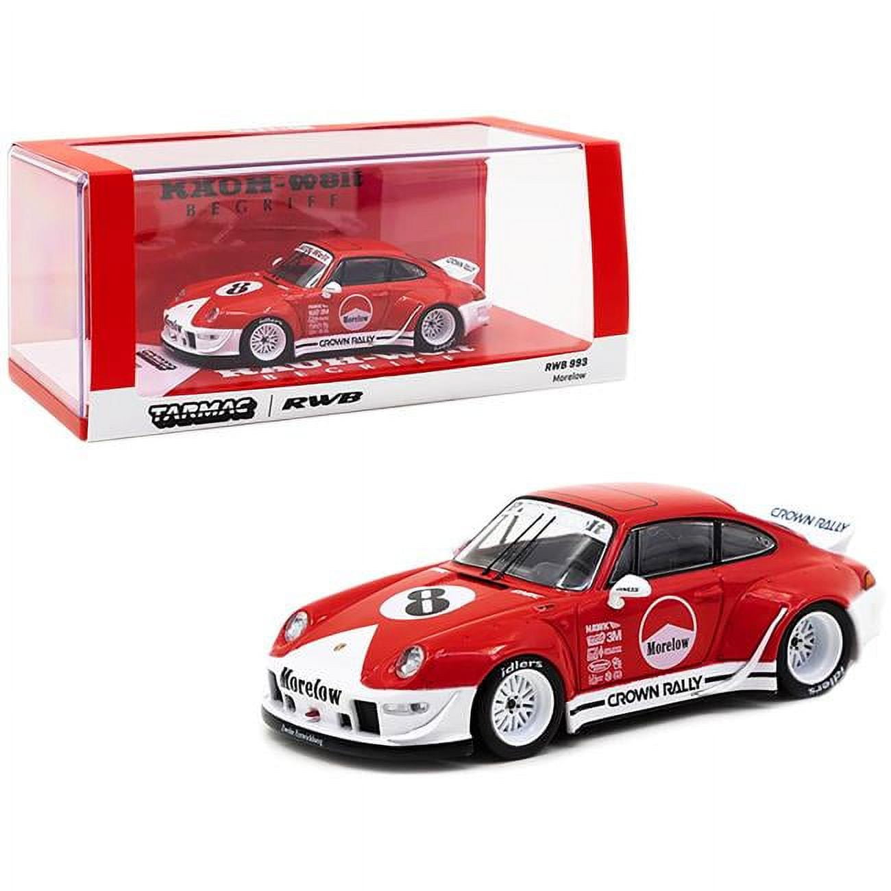 Porsche RWB 993 No.8 Morelow Rauh-Welt Begriff 1 by 43 Scale Diecast ...