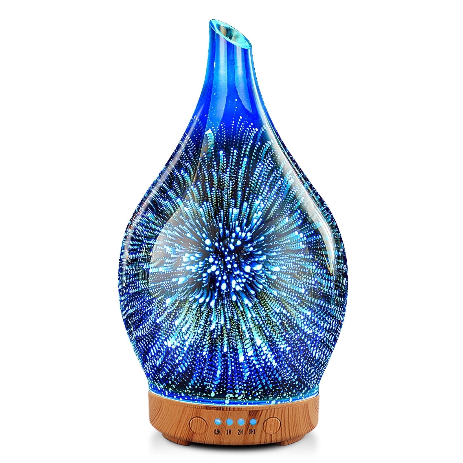 Porseme 100ml Rose Gold Essential Oil Diffuser 3D Glass Aromatherapy ...