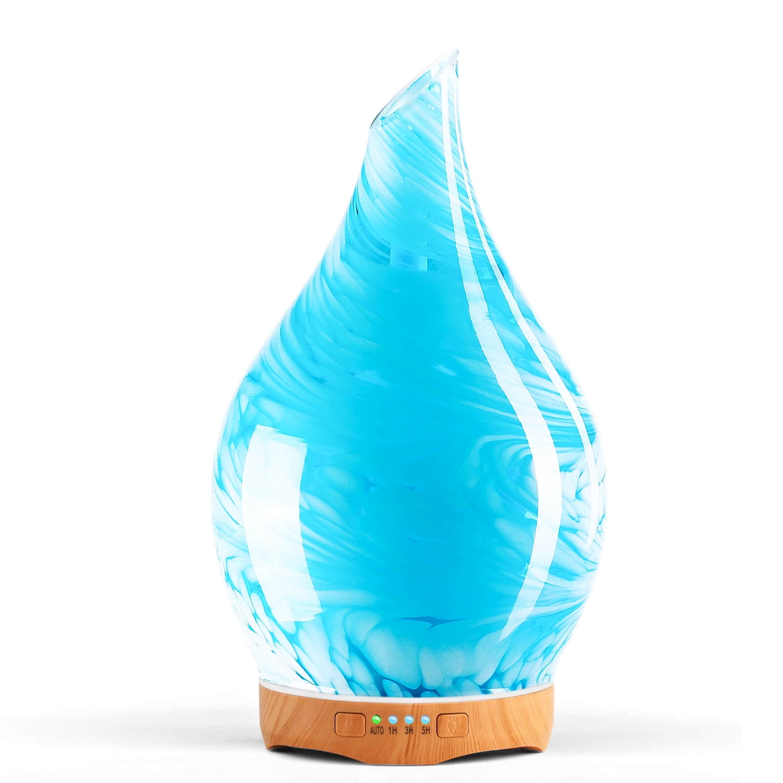 Porseme 280ml Essential Oil Diffuser Glass, Color Changing Aroma Air ...