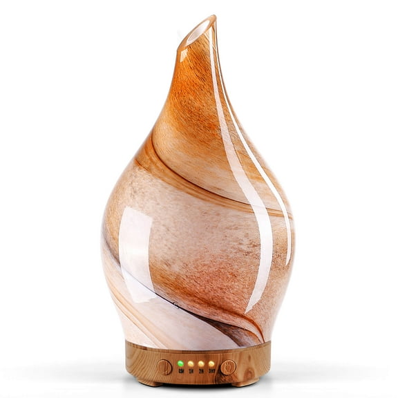 500ml Glass Essential Oil Diffuser Aromatherapy Ultrasonic Cool Mist ...