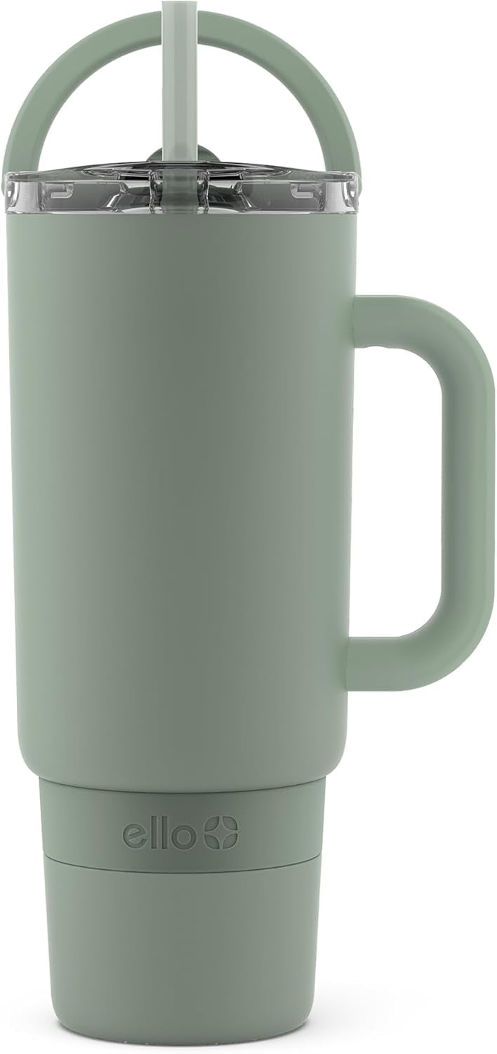 Port 40oz Tumbler with Carry Loop & Integrated Handle, Vacuum Insulated ...