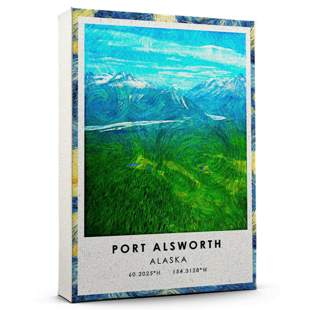 Port Alsworth Travel Canvas, Alaska Travel Art Canvas, Port Alsworth ...