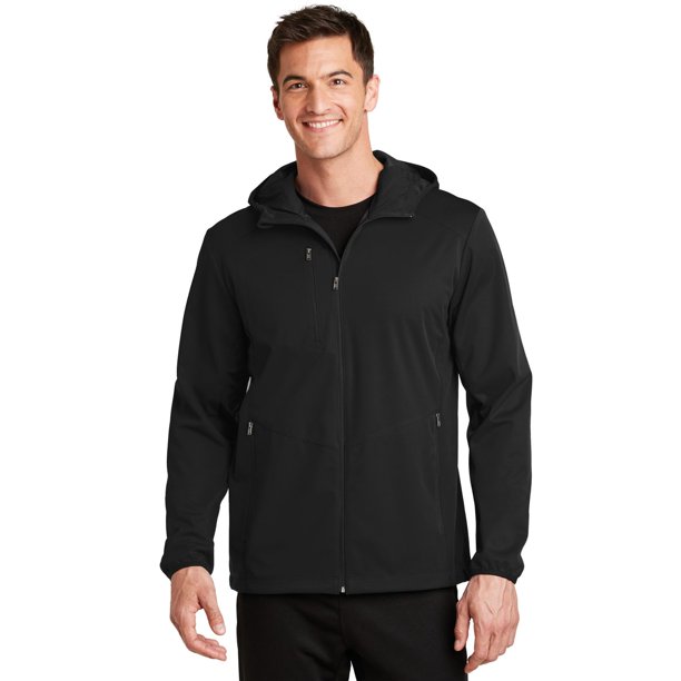 Port Authority Active Hooded Soft Shell Jacket. J719 - Walmart Business ...