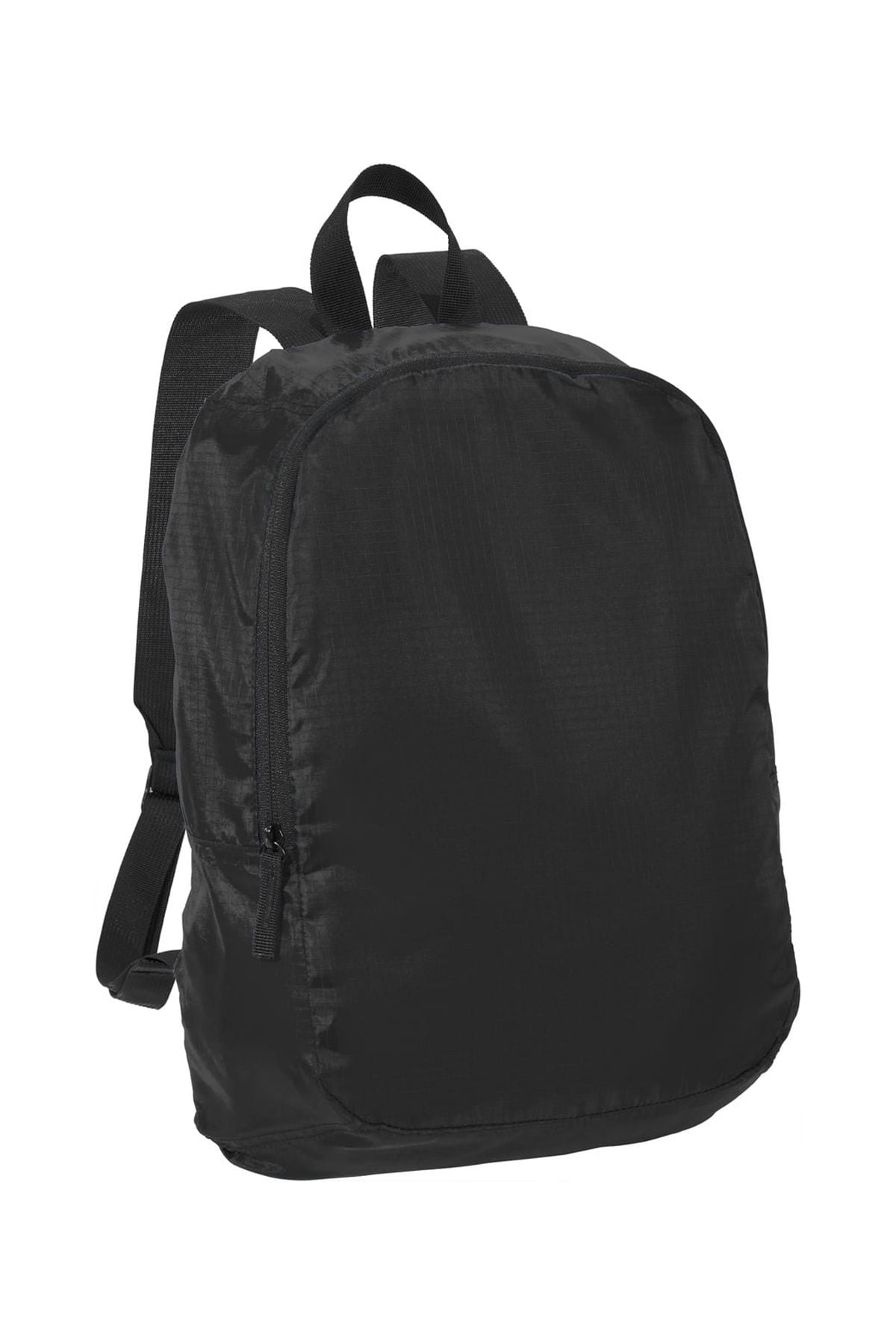Port Authority Backpack, Lightweight Ripstop Polyester, Adjustable Shoulder Straps, Black, One ...