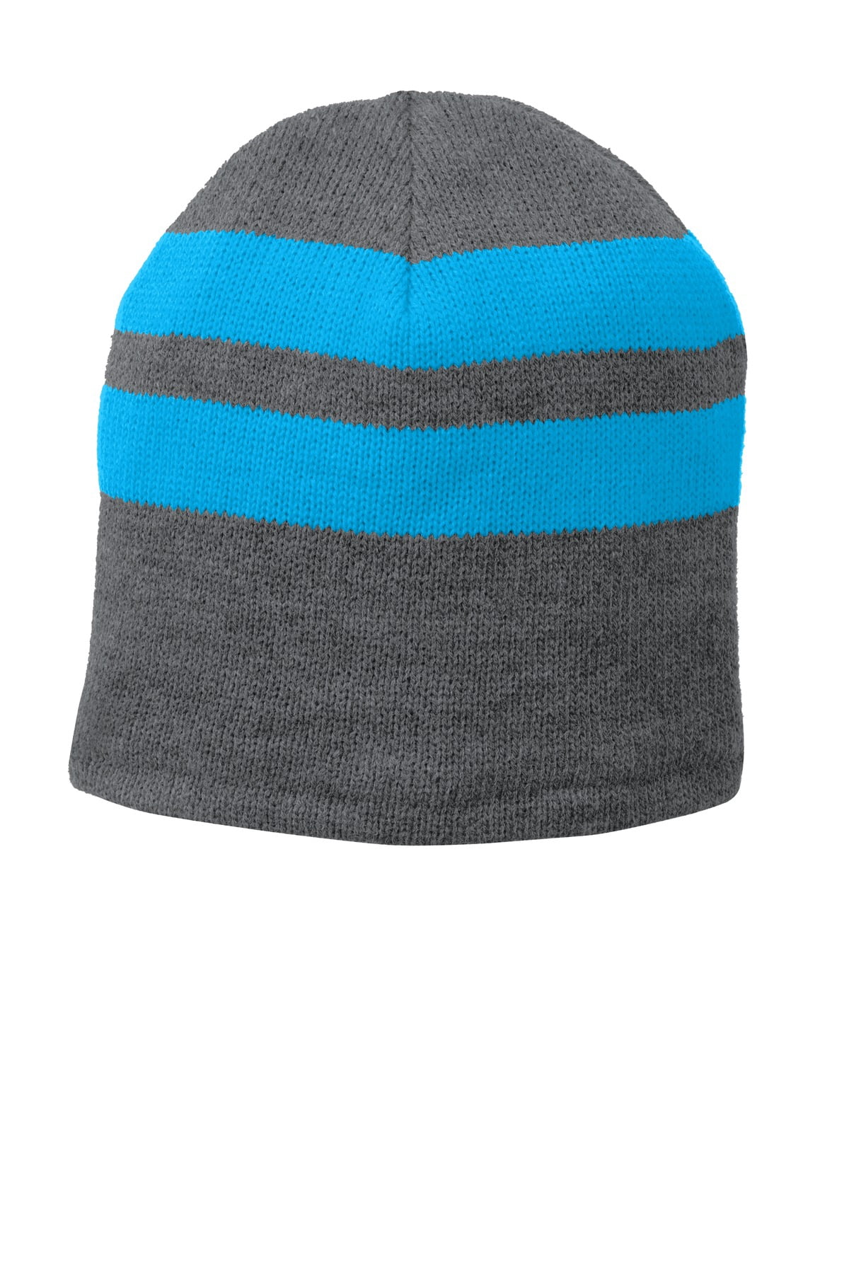 Port Authority Adult Unisex Strpies Beanie Ath Ox/Ne Blue One Size Fits ...