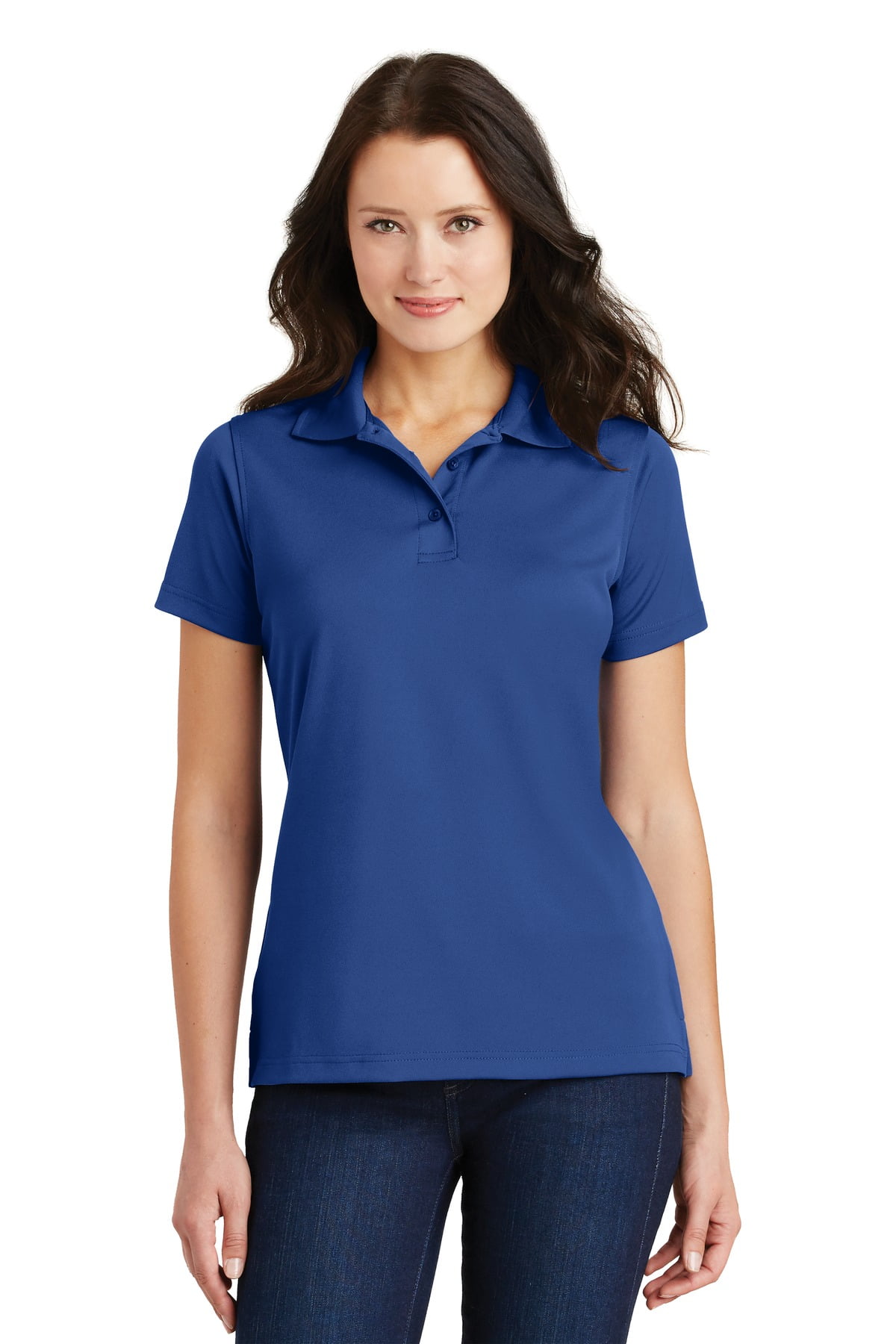 Port Authority Charcoal Blend Pique Polo (L497) Royal Blue, S - Walmart.com